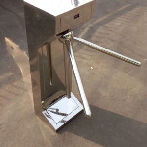 PINTU PUTAR STAINLESS BOX SATU ARAH | TRIPOD TURNSTILE SINGLE