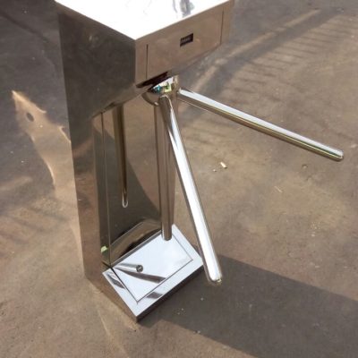 PINTU PUTAR STAINLESS BOX SATU ARAH | TRIPOD TURNSTILE SINGLE