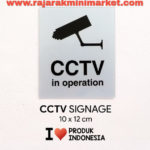 SIGNAGE / LOGO PERINGATAN CCTV IN OPERATION 10×12 CM | RAK MINIMARKET ...