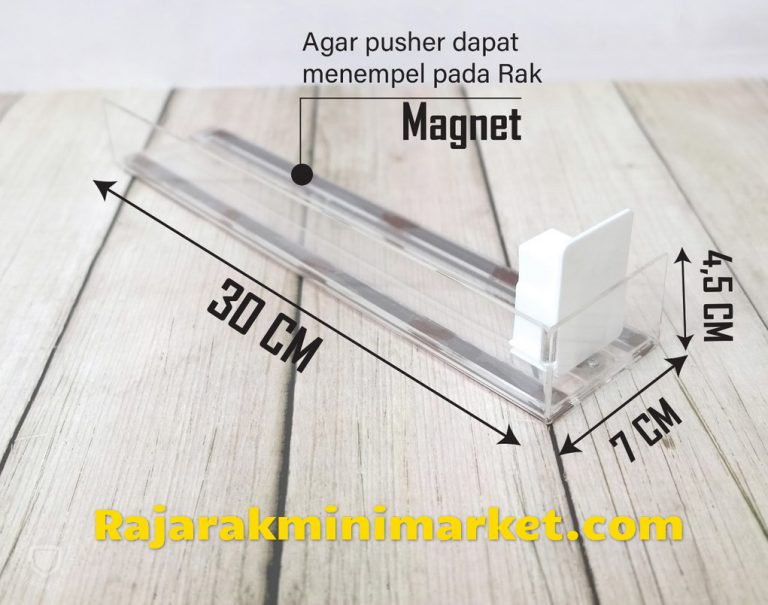 DISPLAY ACRYLIC – AKRILIK PUSHER ROKOK OTOMATIS P.30CM | Rak Minimarket ...