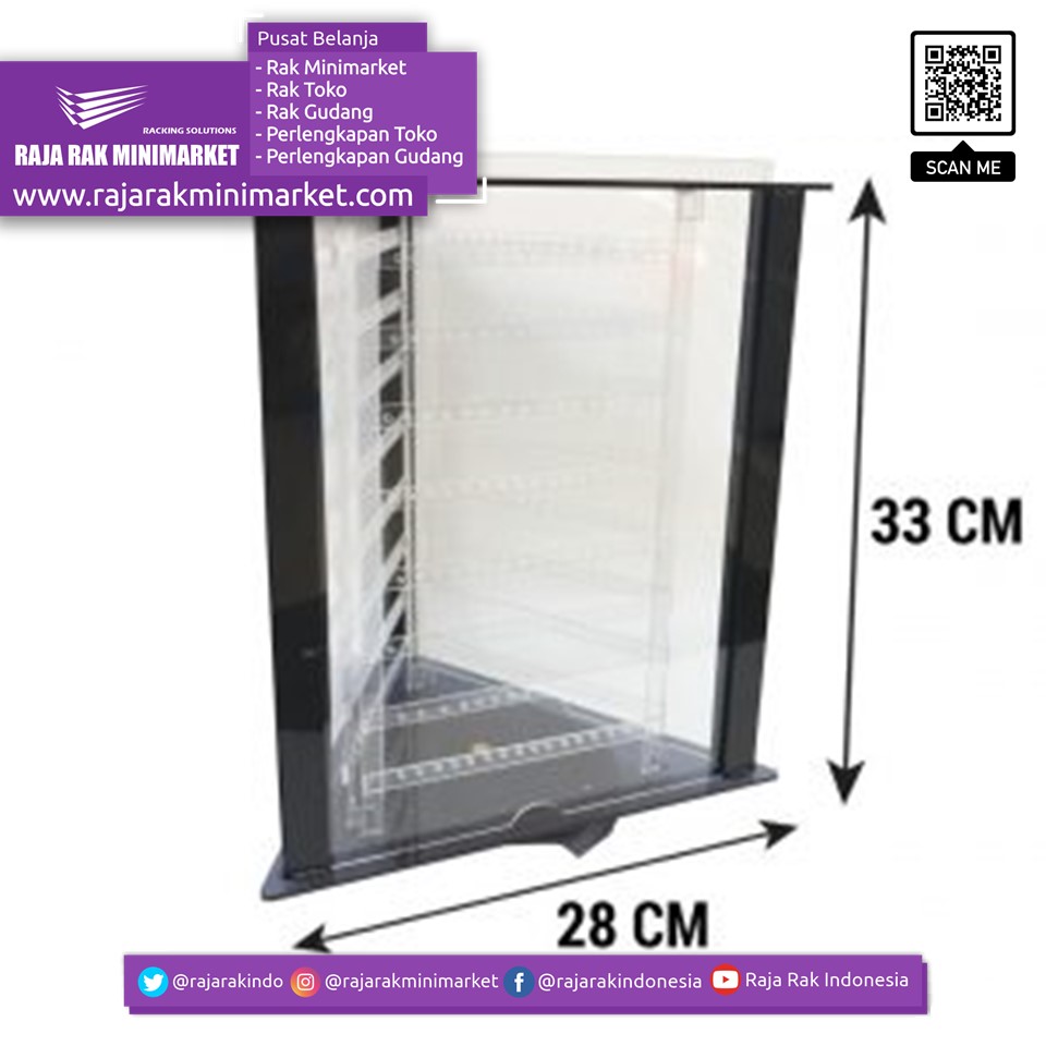 DISPLAY ACRYLIC | RAK MINIMARKET TOKO DISPLAY SUPERMARKET SWALAYAN MODERN