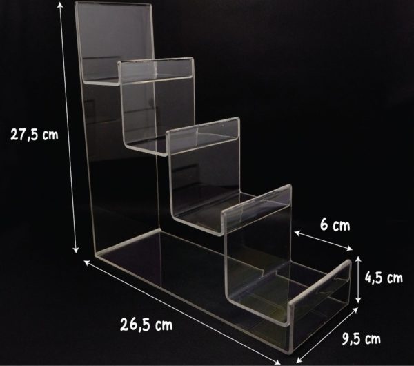 DISPLAY ACRYLIC – AKRILIK DISPLAY TAS / DOMPET 4 SUSUN | RAK MINIMARKET ...