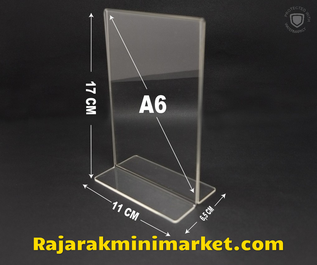 DISPLAY ACRYLIC TIPE DAA6 – AKRILIK POSTER UKURAN A6 | RAK MINIMARKET ...