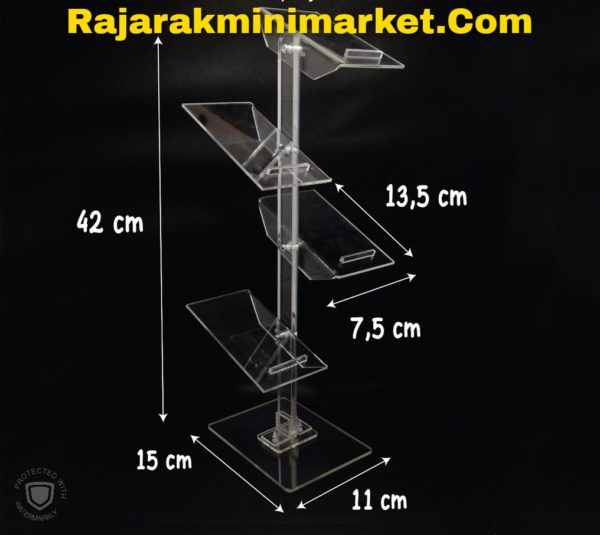 DISPLAY ACRYLIC – AKRILIK SEPATU 4 SUSUN | RAK MINIMARKET TOKO DISPLAY ...