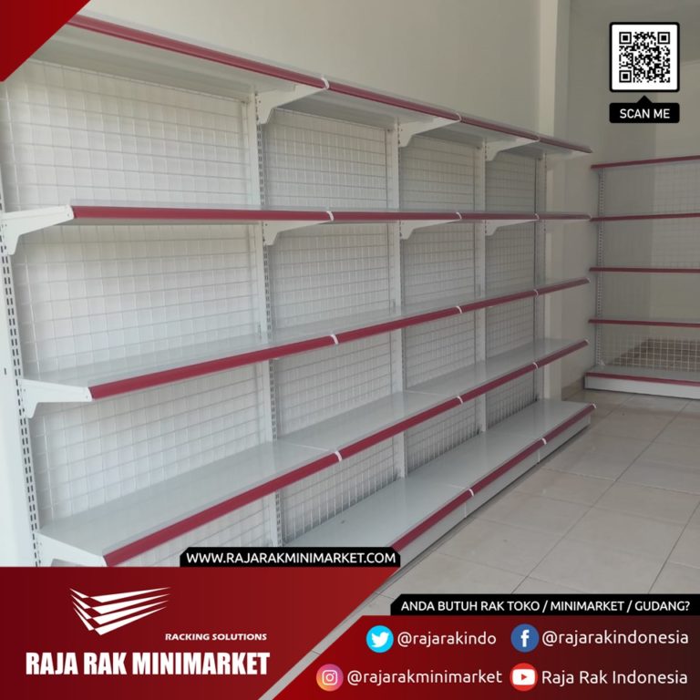 Rak Gondola Single / Wall / Dinding / Pinggir Minimarket