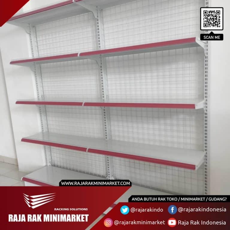 Rak Gondola Single / Wall / Dinding / Pinggir Minimarket