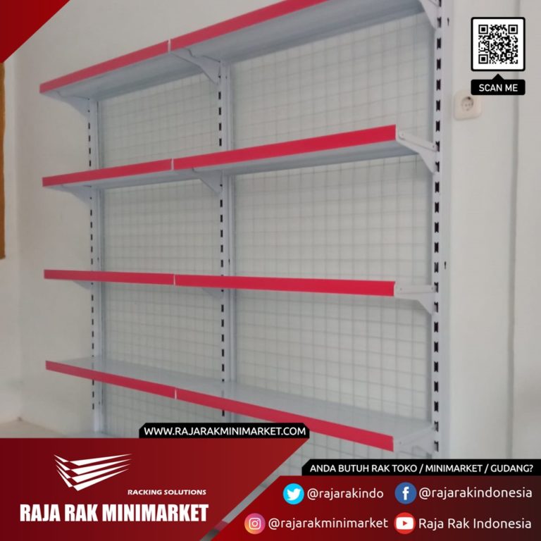 Rak Gondola Single / Wall / Dinding / Pinggir Minimarket