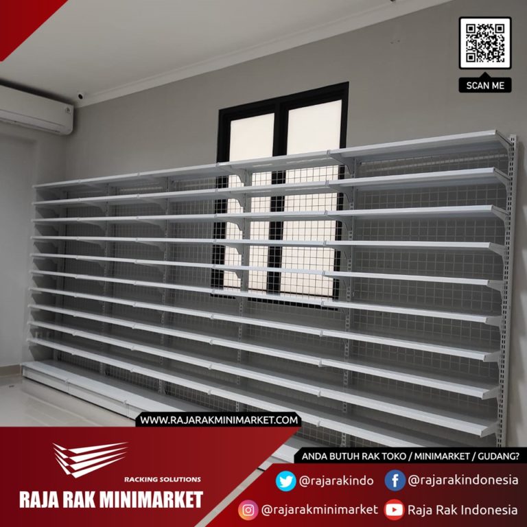Rak Gondola Single / Wall / Dinding / Pinggir Minimarket