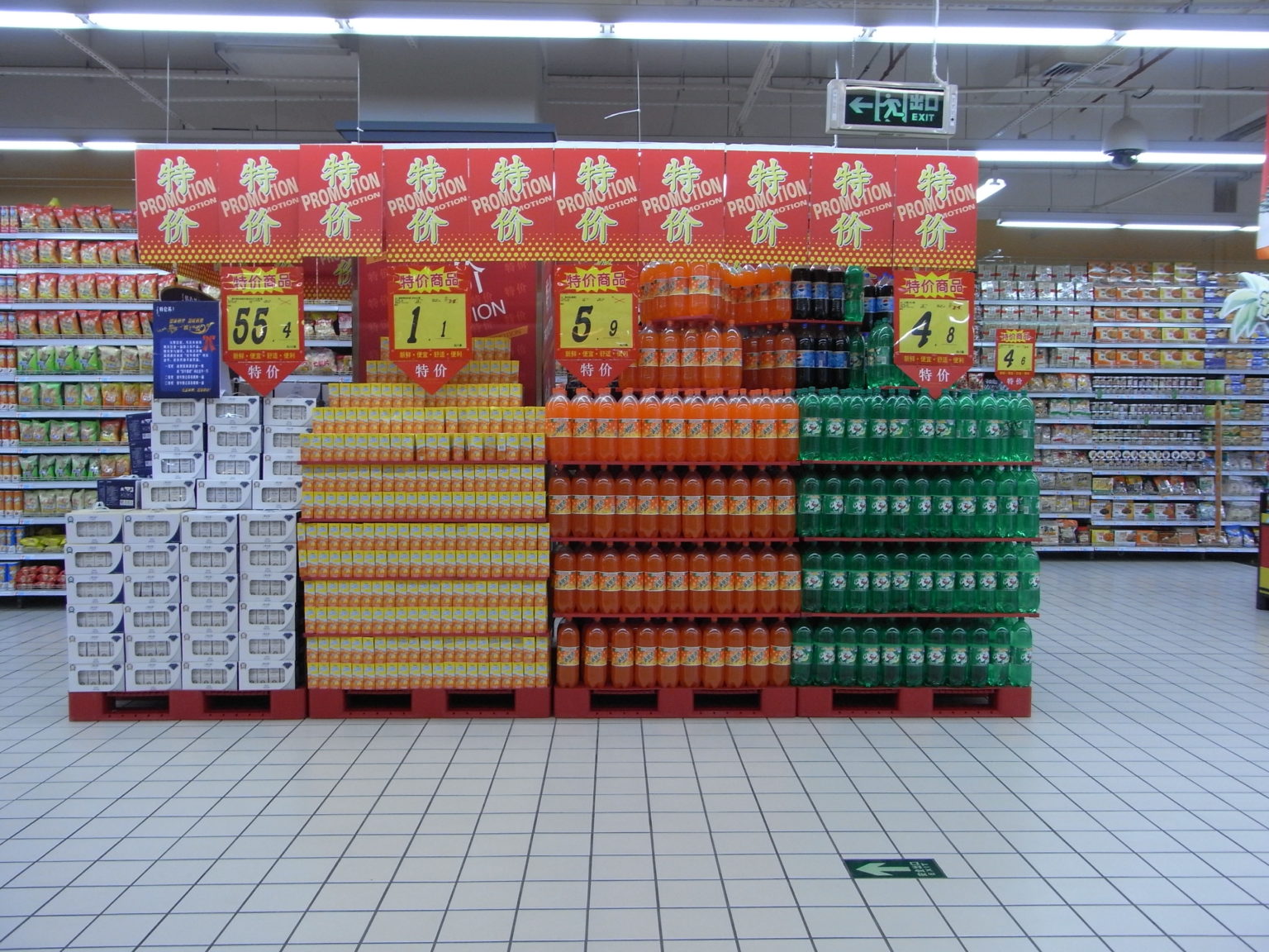 Pengertian Floor Display Supermarket & Alfamart
