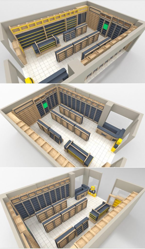 Layout & Desain Minimarket Rumahan Minimalis