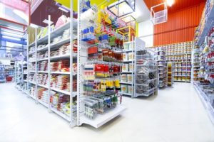 RAK DISPLAY PAKU, PIPA, CAT DI TOKO BANGUNAN