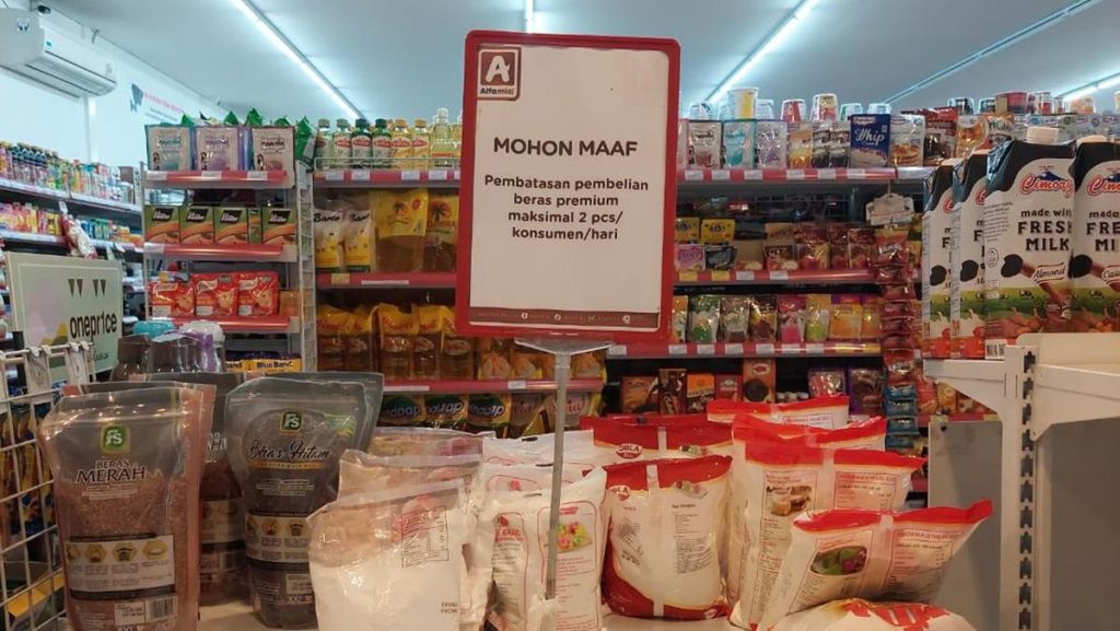 RAK GONDOLA DISPLAY BERAS STANDAR ALFAMART & INDOMARET