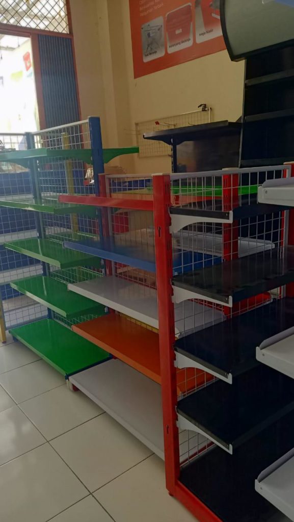 RAK MINIMARKET MURAH TIPE ECO-100 (Warna Bebas, Harga Pas!)
