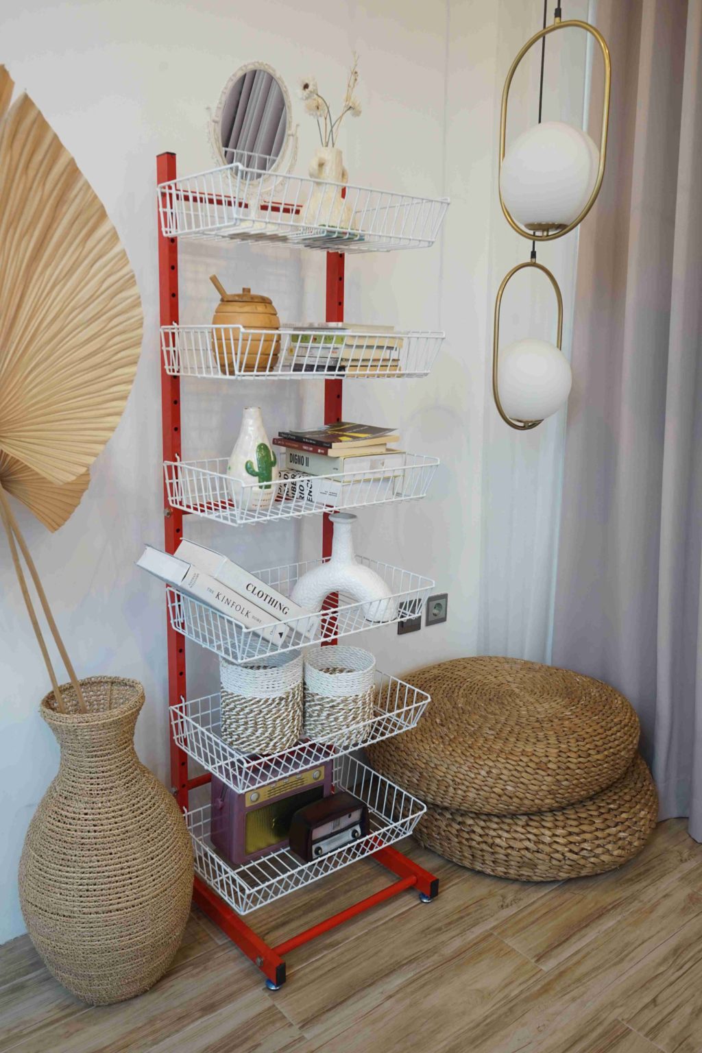 RAK DISPLAY TOKO JAJANAN TIPE MEIWA, 6 SUSUN KERANJANG