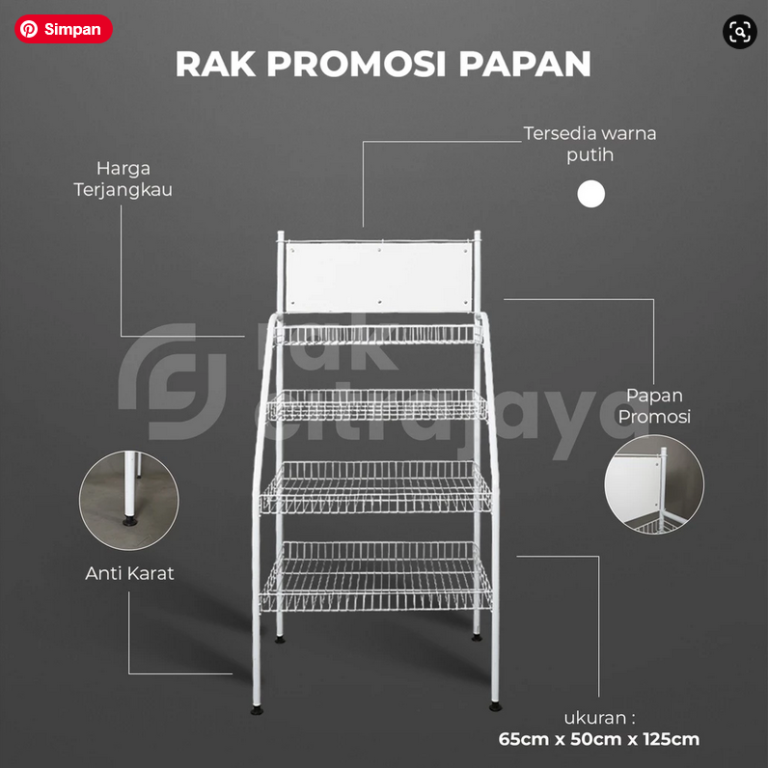 RAK PROMOSI PAPAN | RAK SARI ROTI CHIKI SNACK DISPLAY TOKO