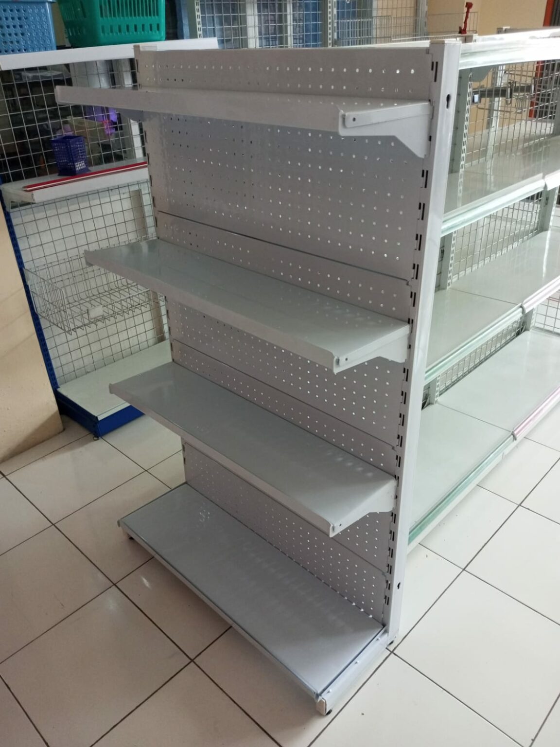 RAK DISPLAY TOKO MINIMARKET TIPE RR-13 PERFORATTED